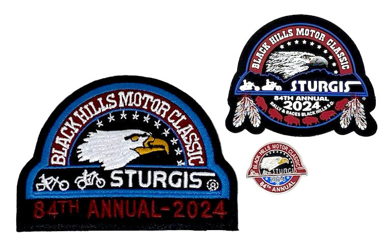Sturgis Heritage Pin, Patch & Sticker Set - 2024 – Sturgis Tees