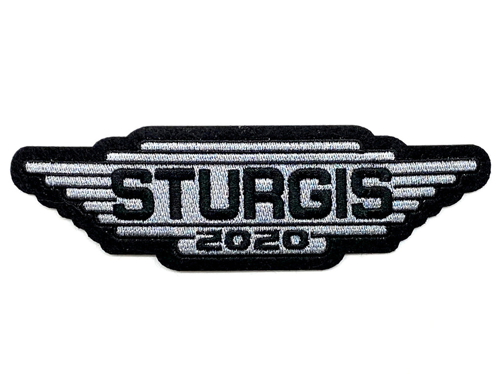 Sturgis Steel Wing Patch - 2020 - Silver – Sturgis Tees